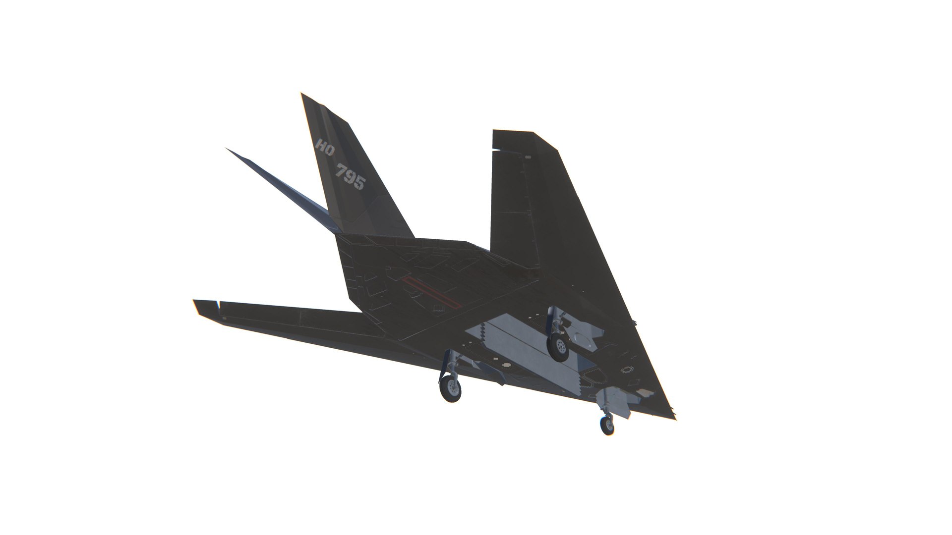 3D Model F-117 Nighthawk Jet Fighter Aircraft Low-poly - TurboSquid 1800746