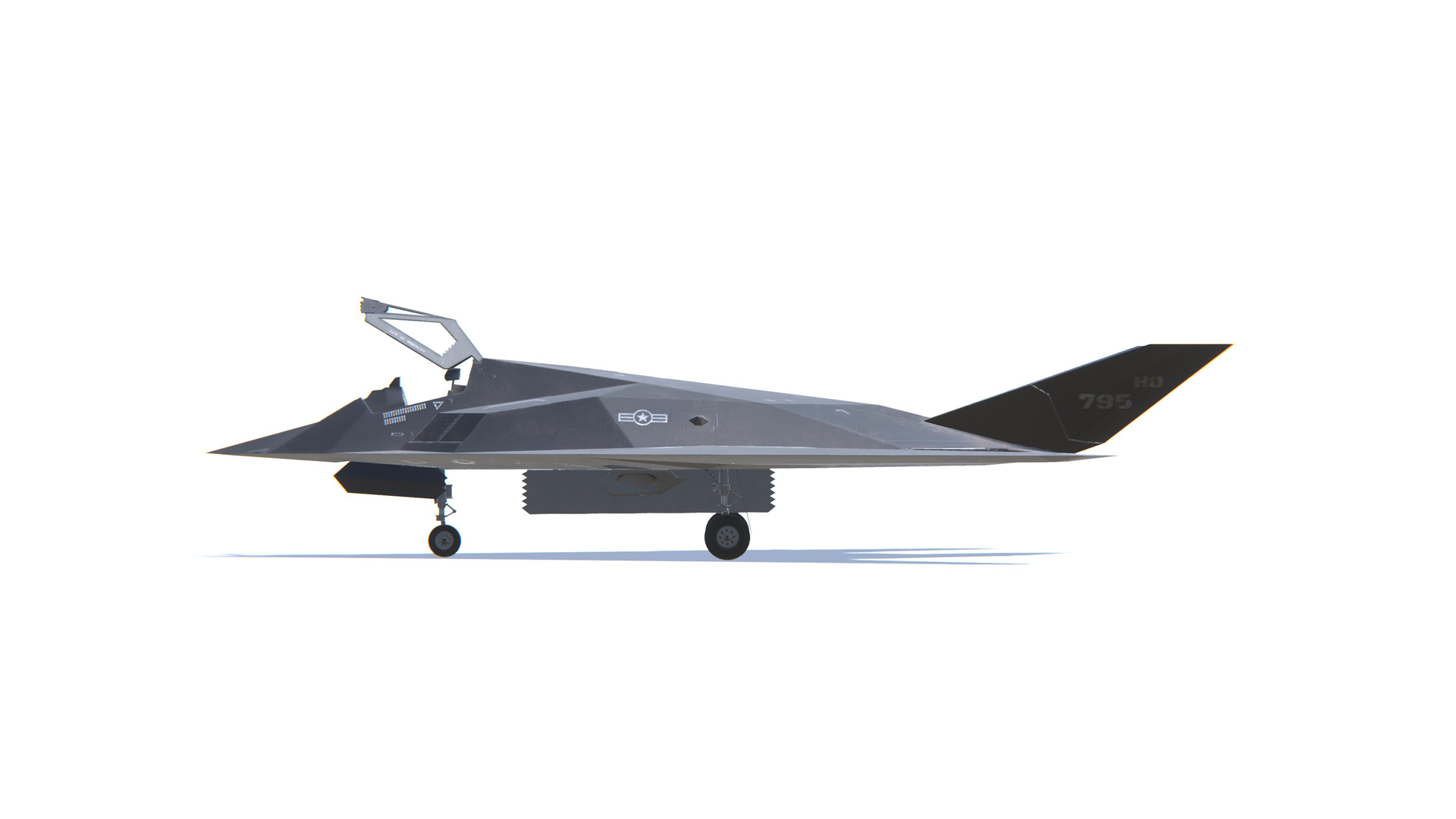 modelo 3d Modelo 3D de baja poli F-117 Nighthawk Jet Fighter Aircraft ...