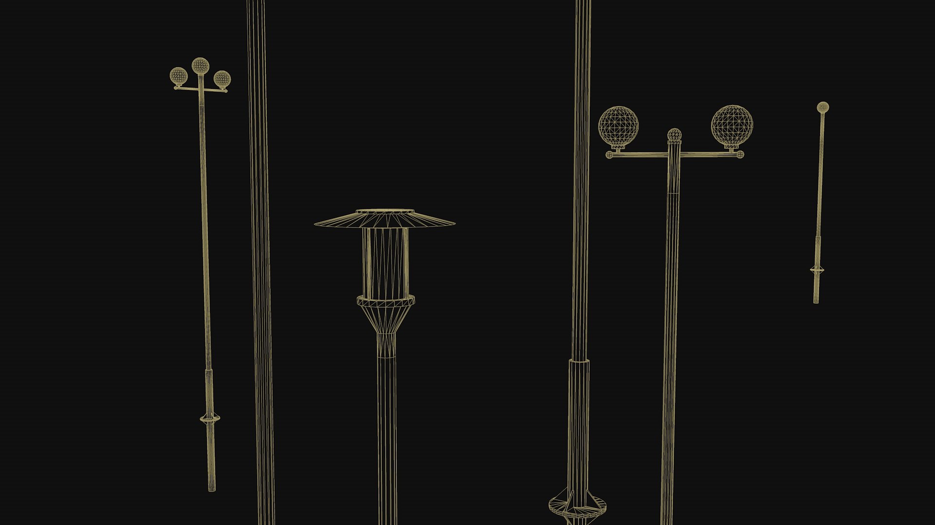 3D Street Lights - TurboSquid 2299738