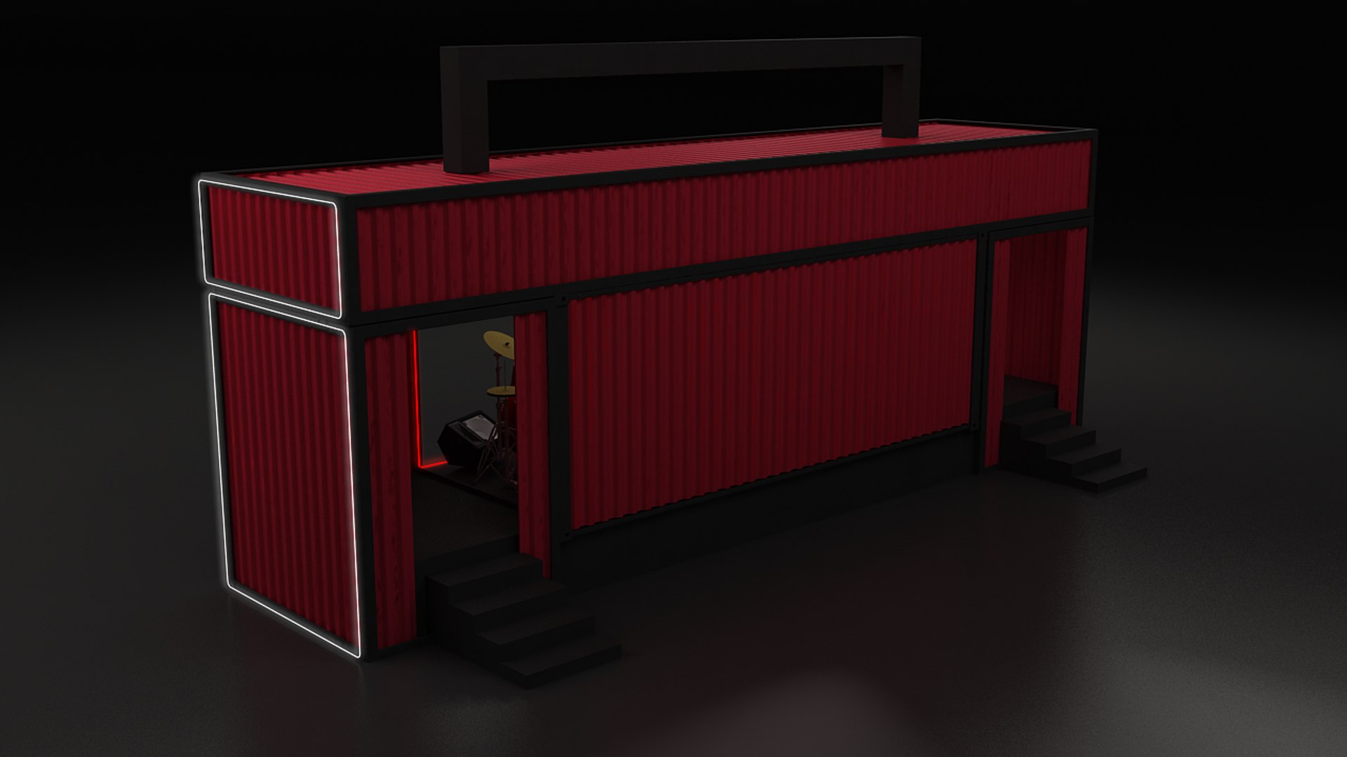 Stage Containers Model - TurboSquid 1524160