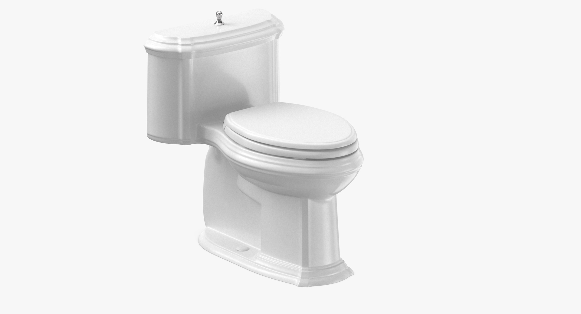 Classical Toilet Closed 3D Model - TurboSquid 1282030