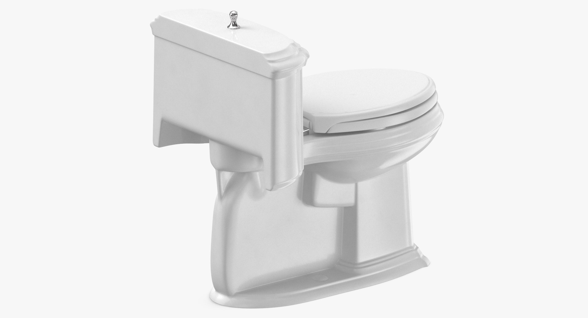 Classical Toilet Closed 3D Model - TurboSquid 1282030