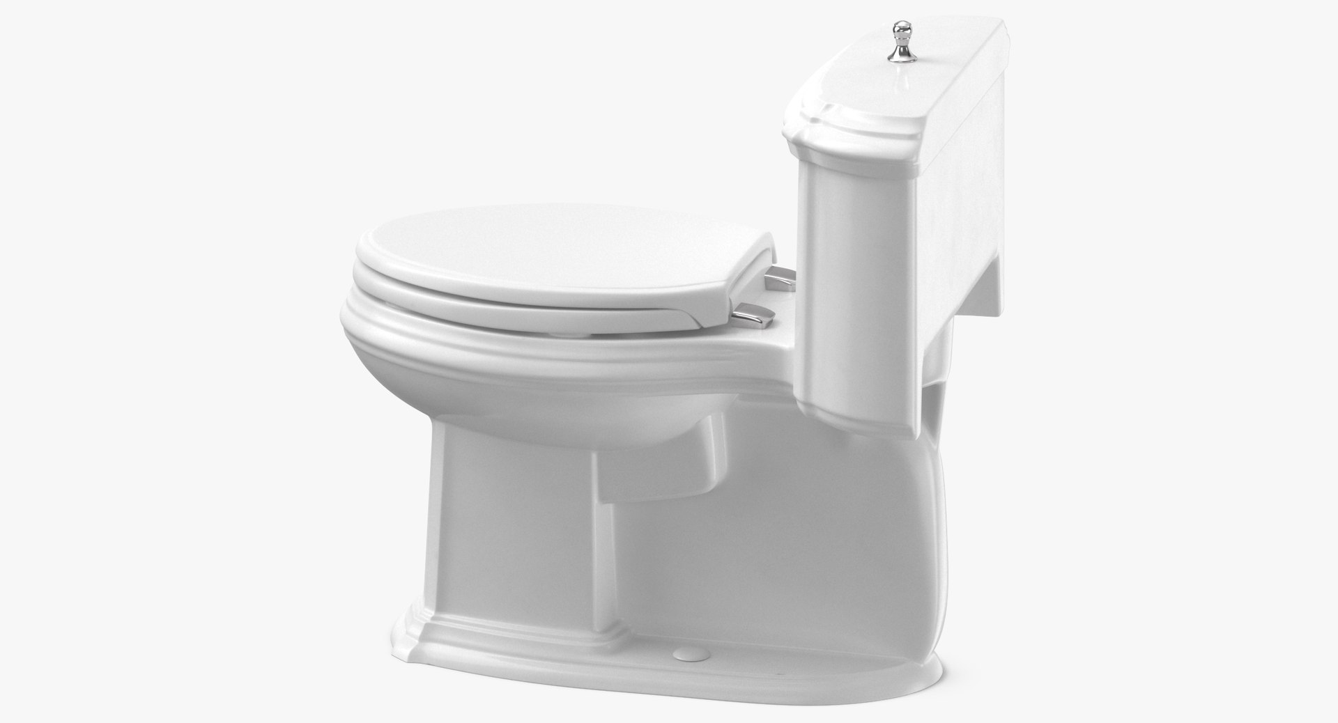 Classical Toilet Closed 3D Model - TurboSquid 1282030