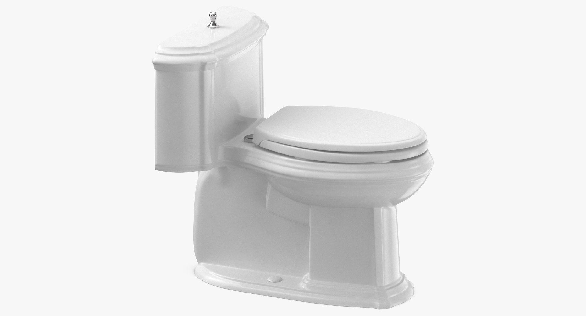 Classical Toilet Closed 3D Model - TurboSquid 1282030
