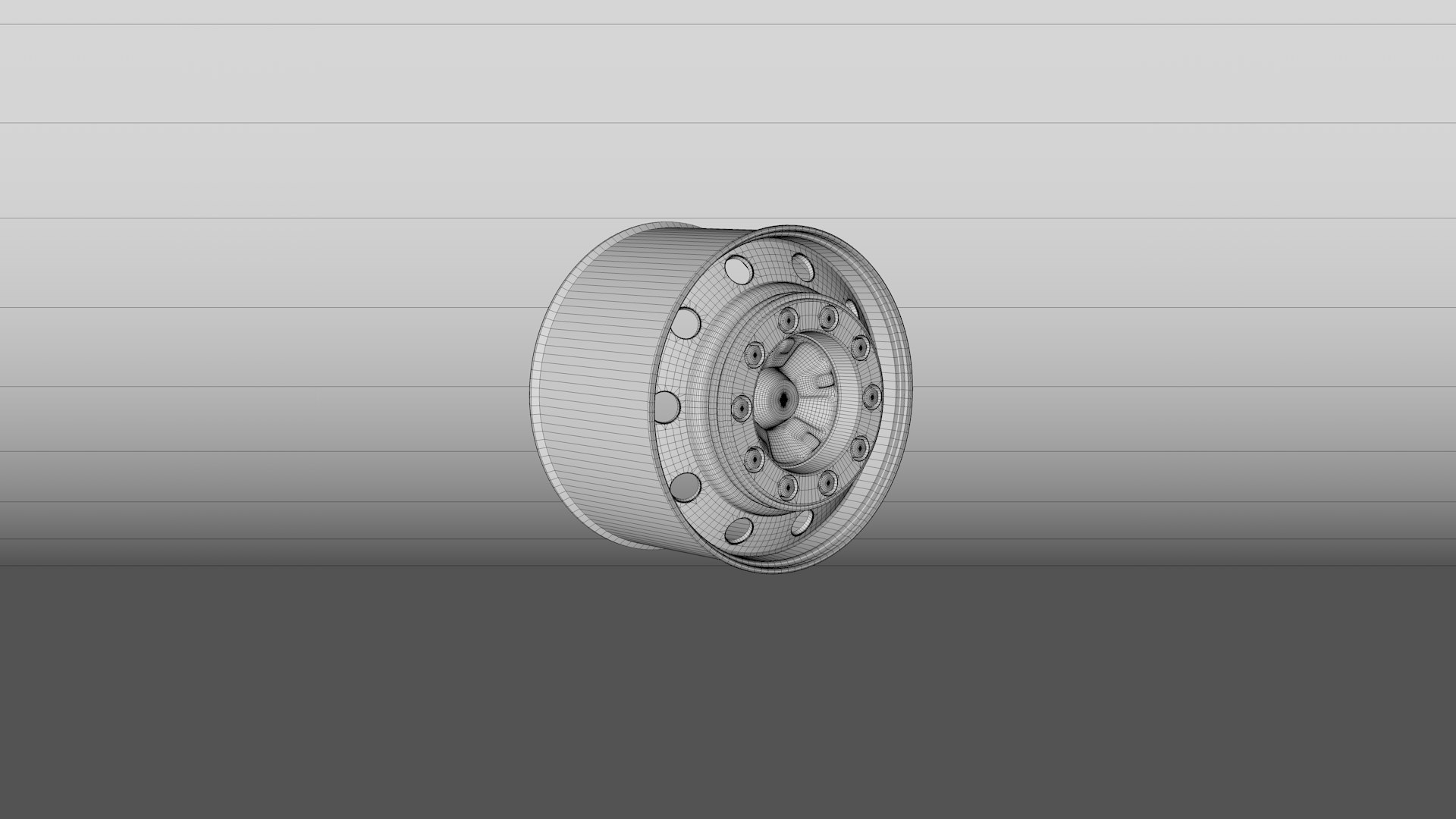 3D Truck Wheel Tire With Rim Model - TurboSquid 1718332