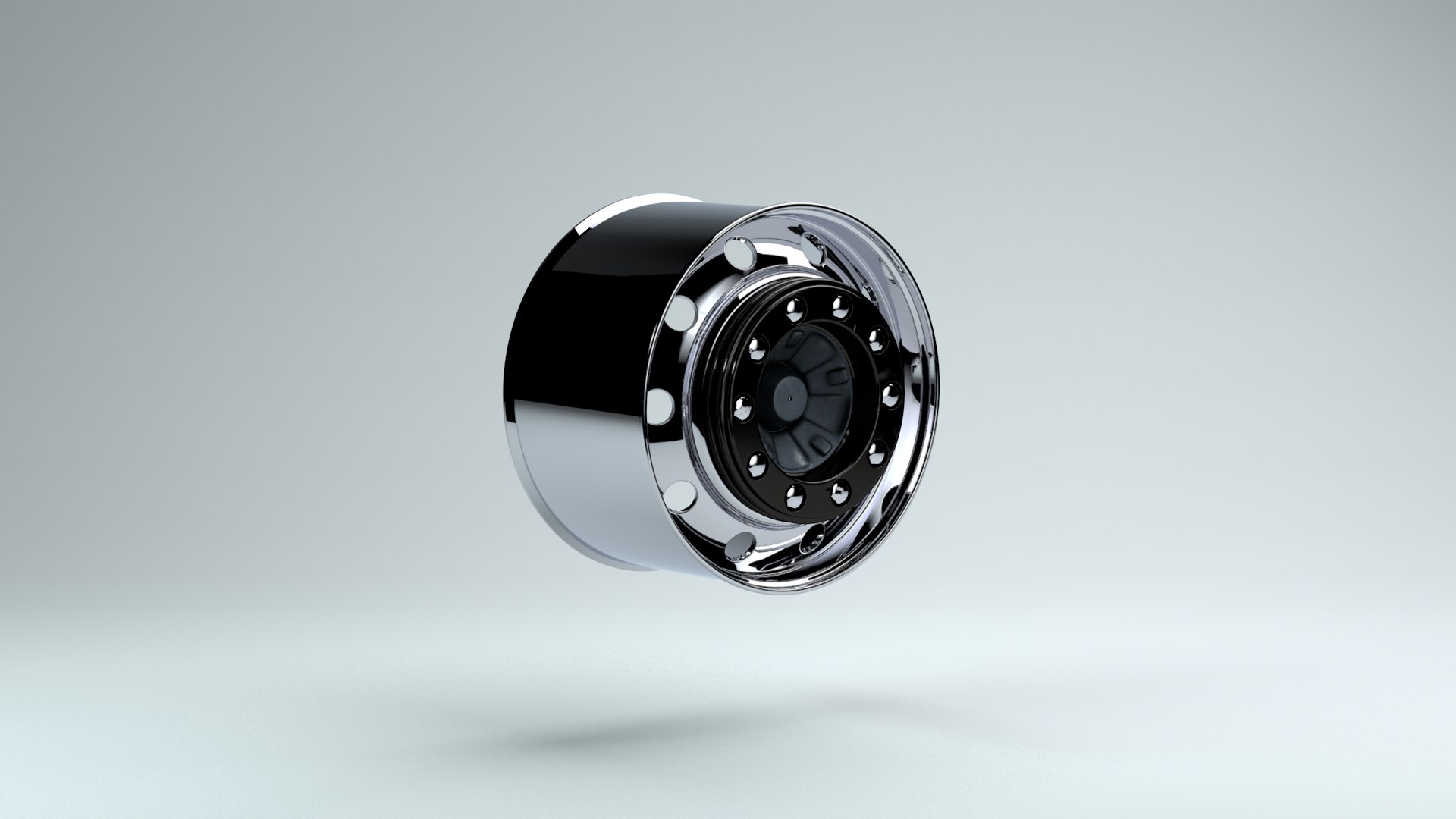 3D Truck Wheel Tire With Rim Model - TurboSquid 1718332