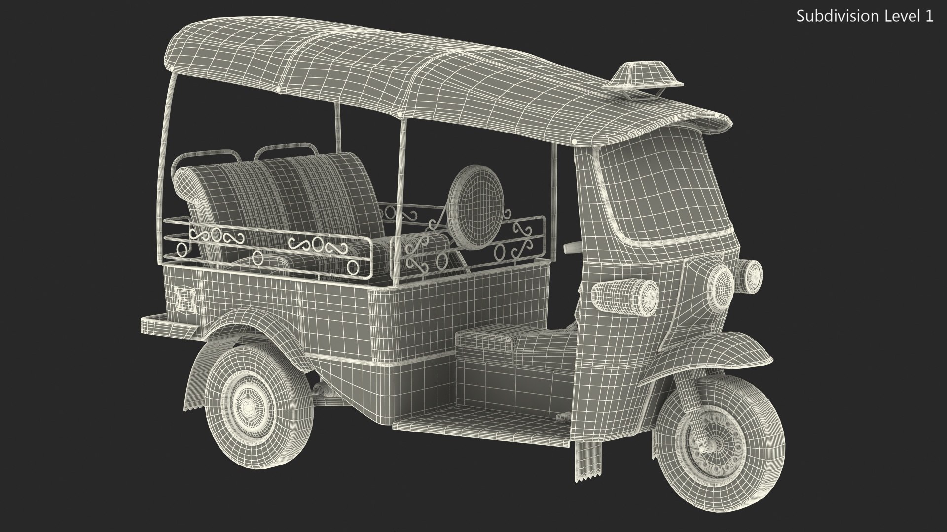 3D auto rickshaw - TurboSquid 1603420