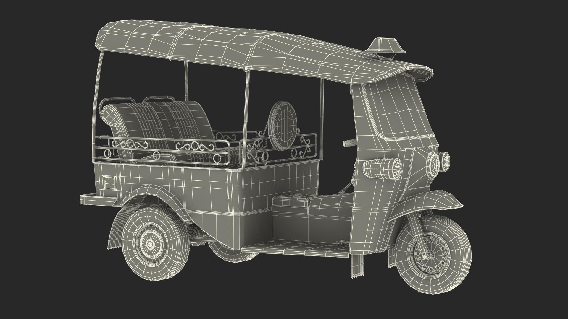 3D Auto Rickshaw - TurboSquid 1603420