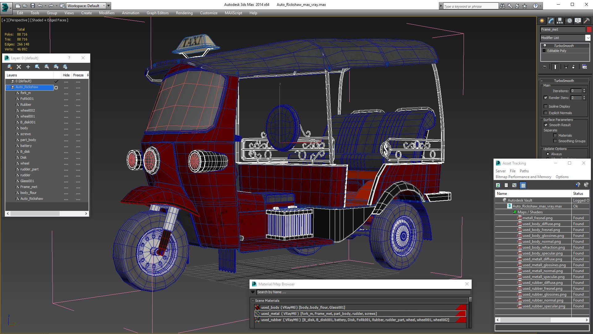 3D auto rickshaw - TurboSquid 1603420