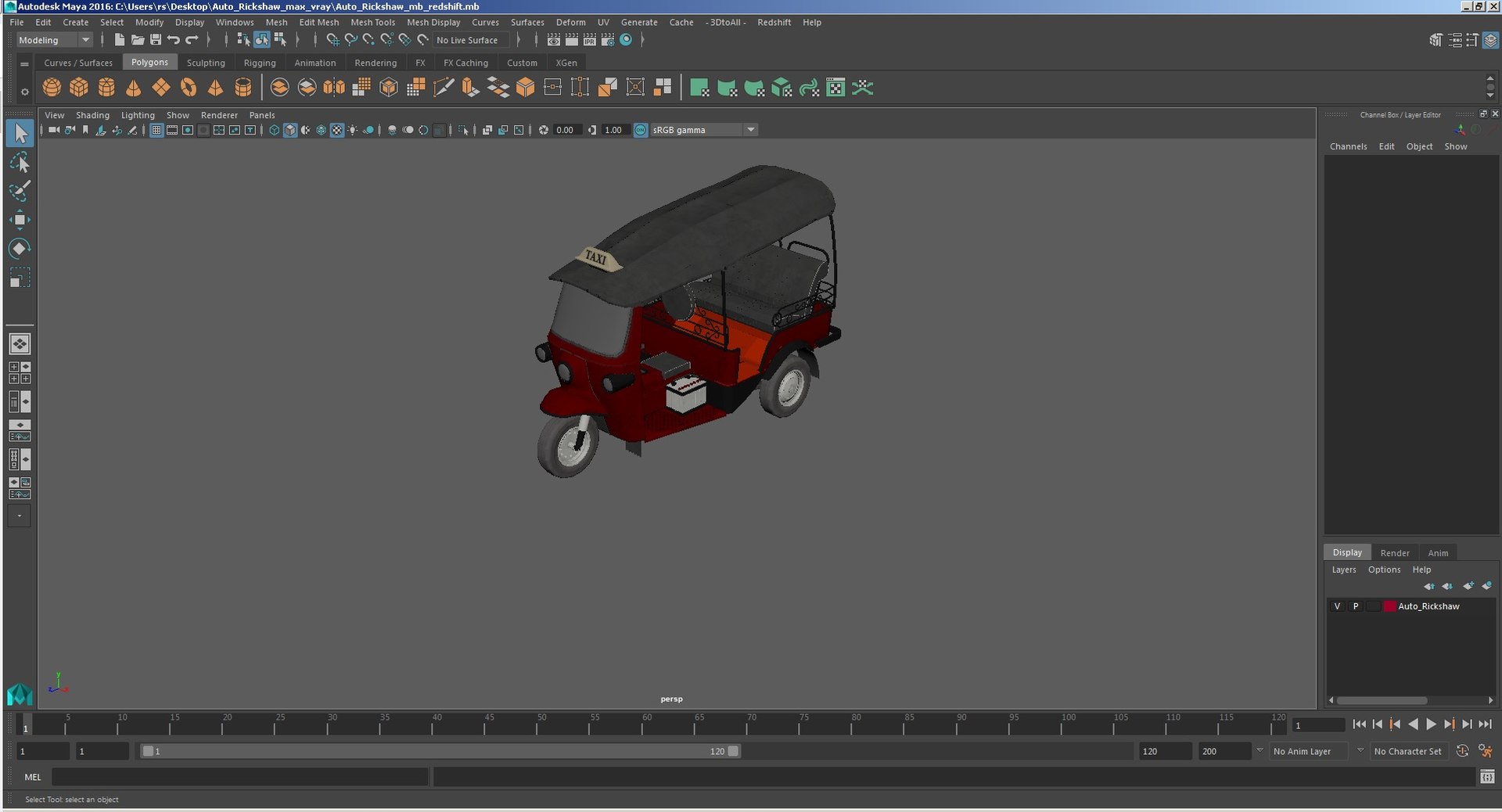 3D auto rickshaw - TurboSquid 1603420