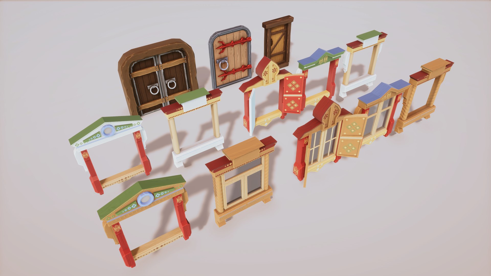 Stylized Village Houses Props Kit 20 Plus Items 3D Model - TurboSquid ...