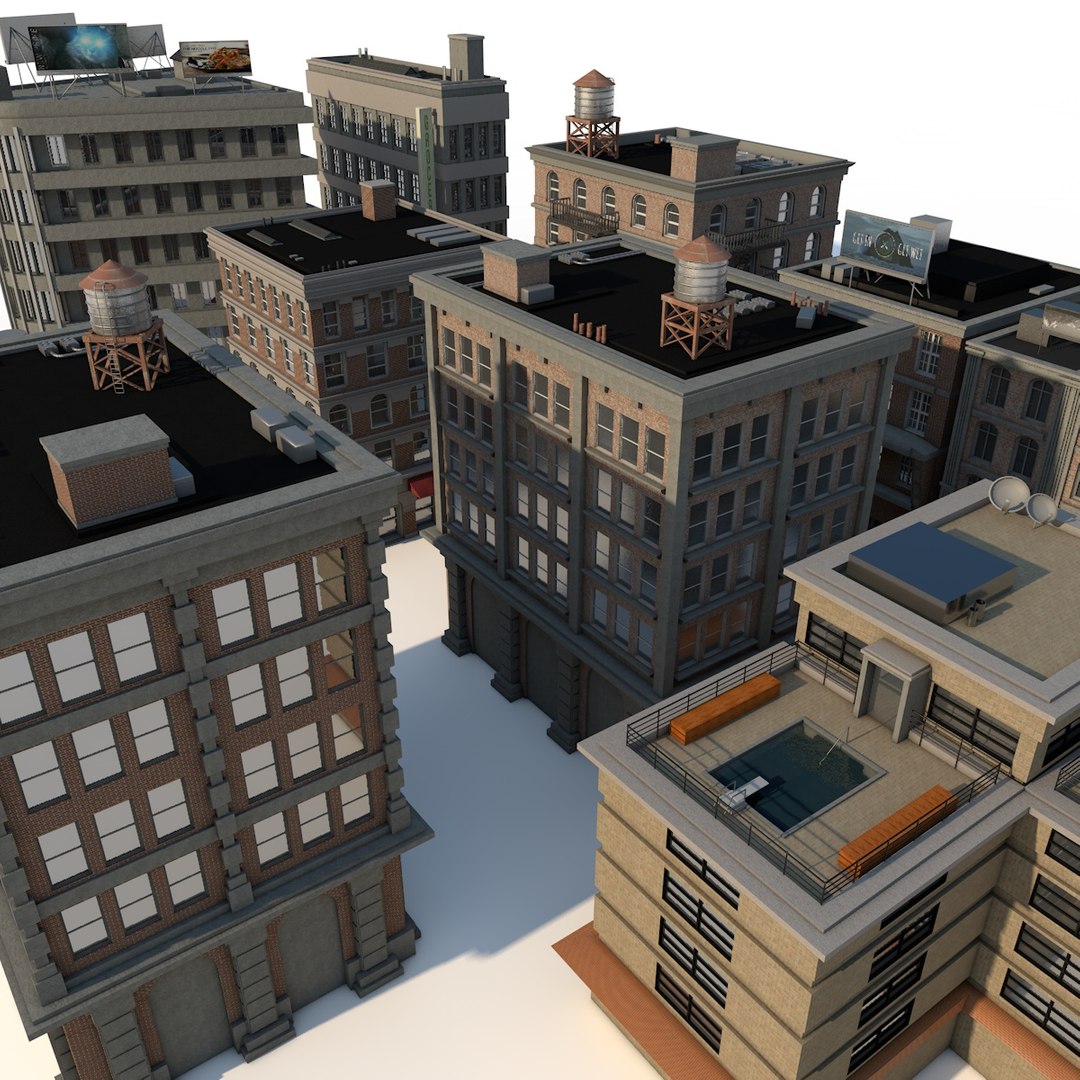 Buildings City Pack 3d 3ds
