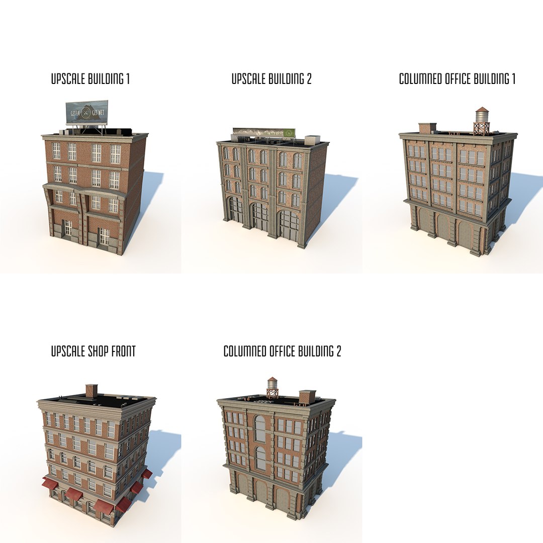 Buildings City Pack 3d 3ds