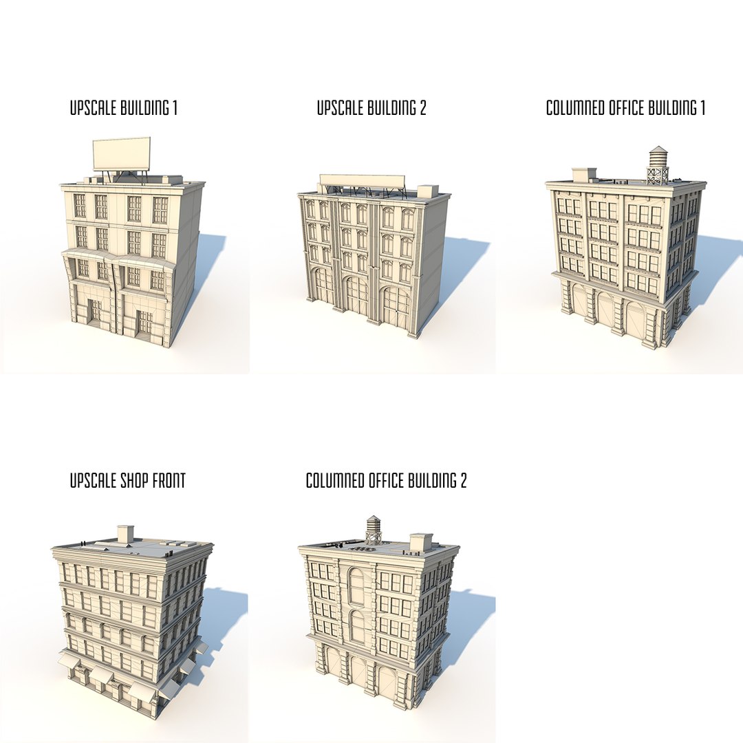 Buildings City Pack 3d 3ds
