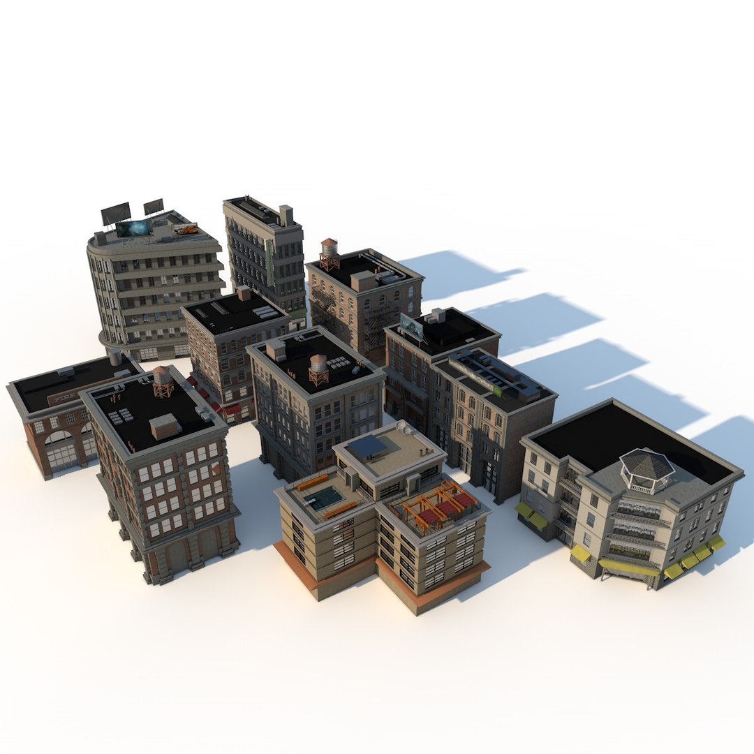 Buildings City Pack 3d 3ds