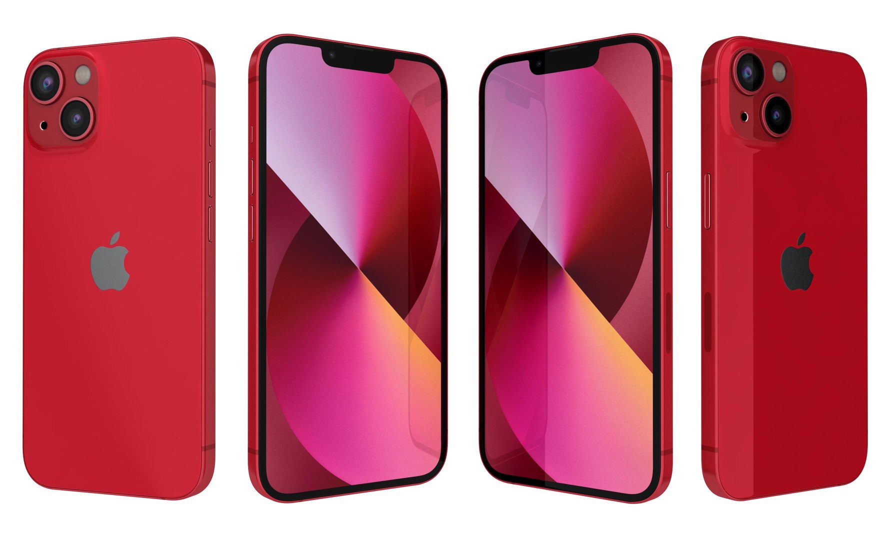 3D Apple IPhone 13 Red - TurboSquid 1792611