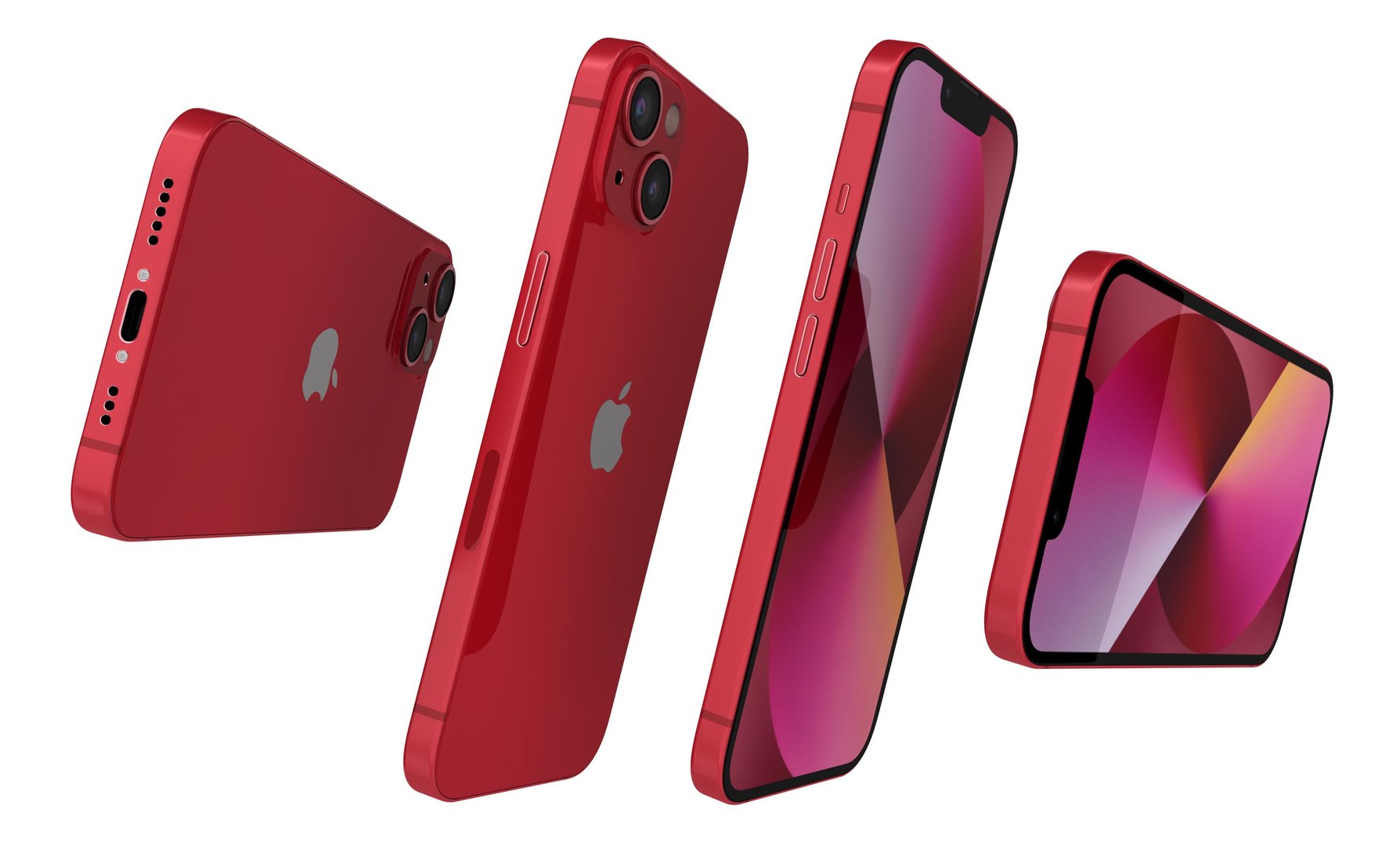 3D Apple IPhone 13 Red - TurboSquid 1792611