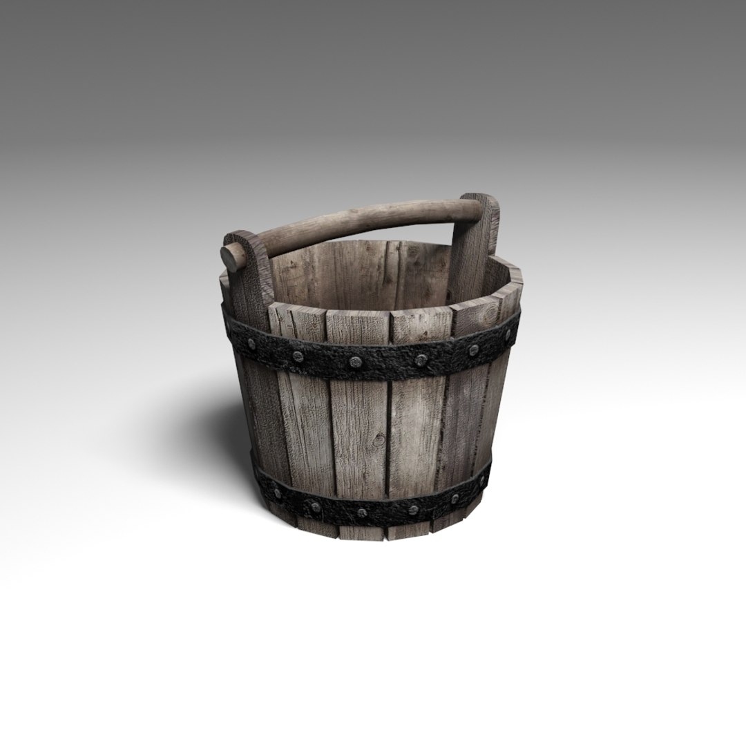 old bucket 3d model