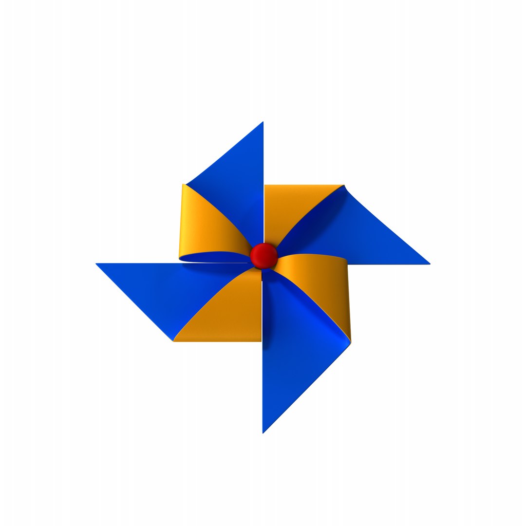 3D Pinwheel Cartoon Model - TurboSquid 2331865