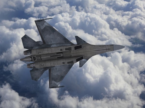 su-37 fighter jet 3d max