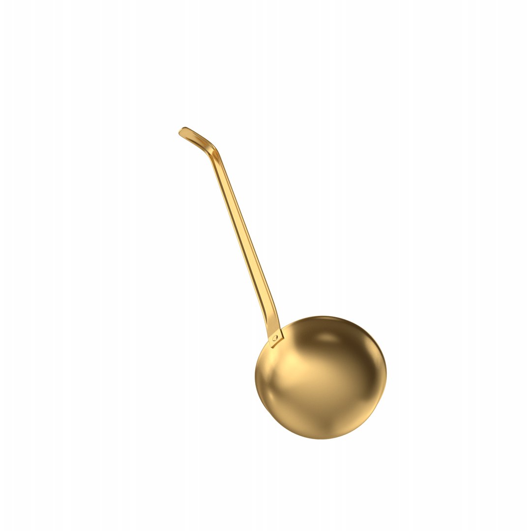 3D Gold Ladle - TurboSquid 1861191