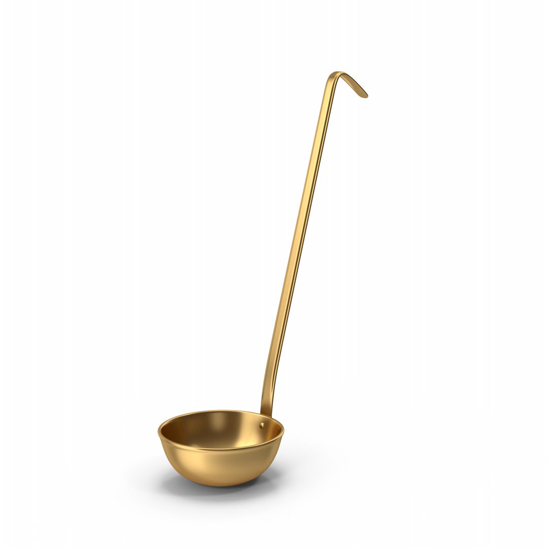 3D Gold Ladle - TurboSquid 1861191