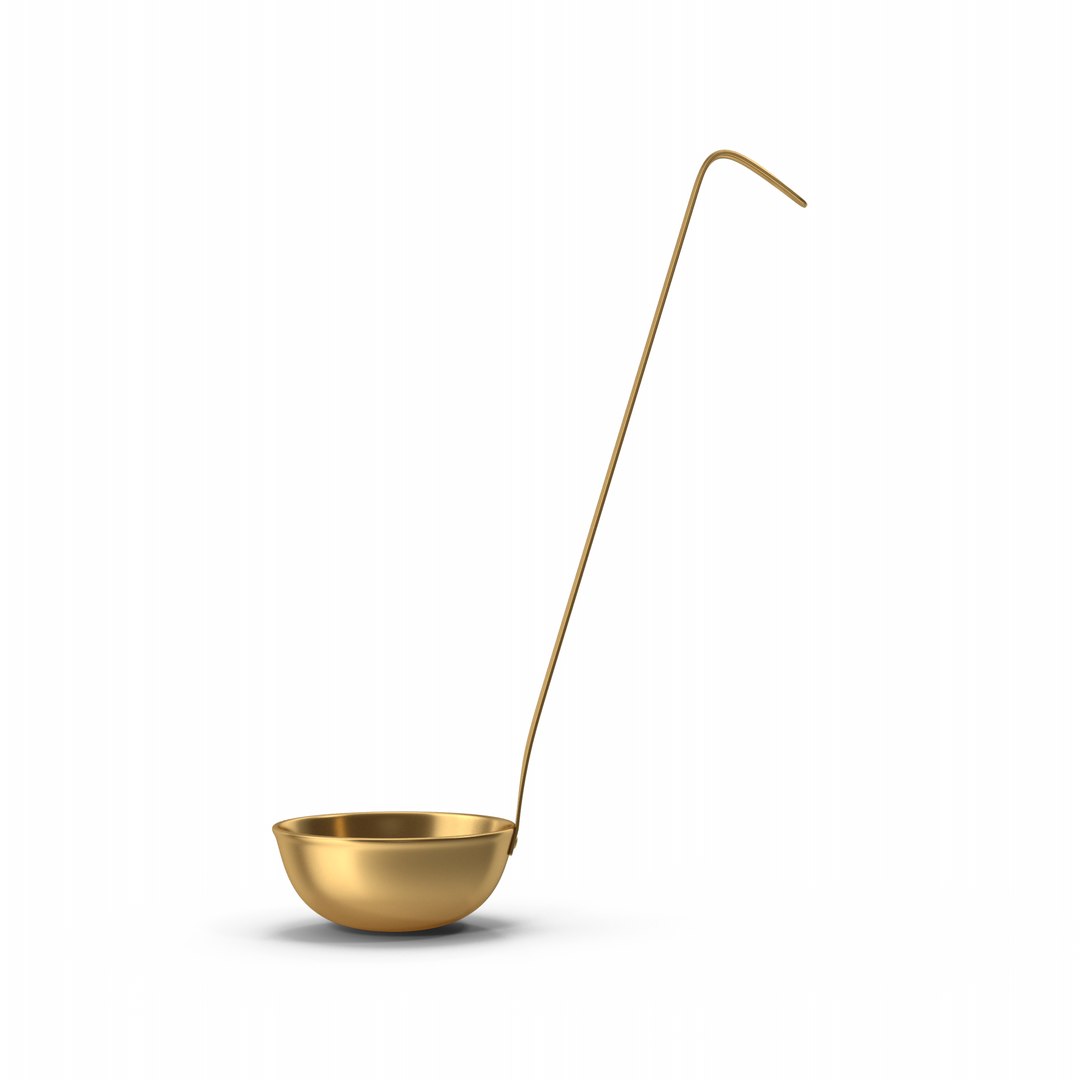 3D Gold Ladle - TurboSquid 1861191