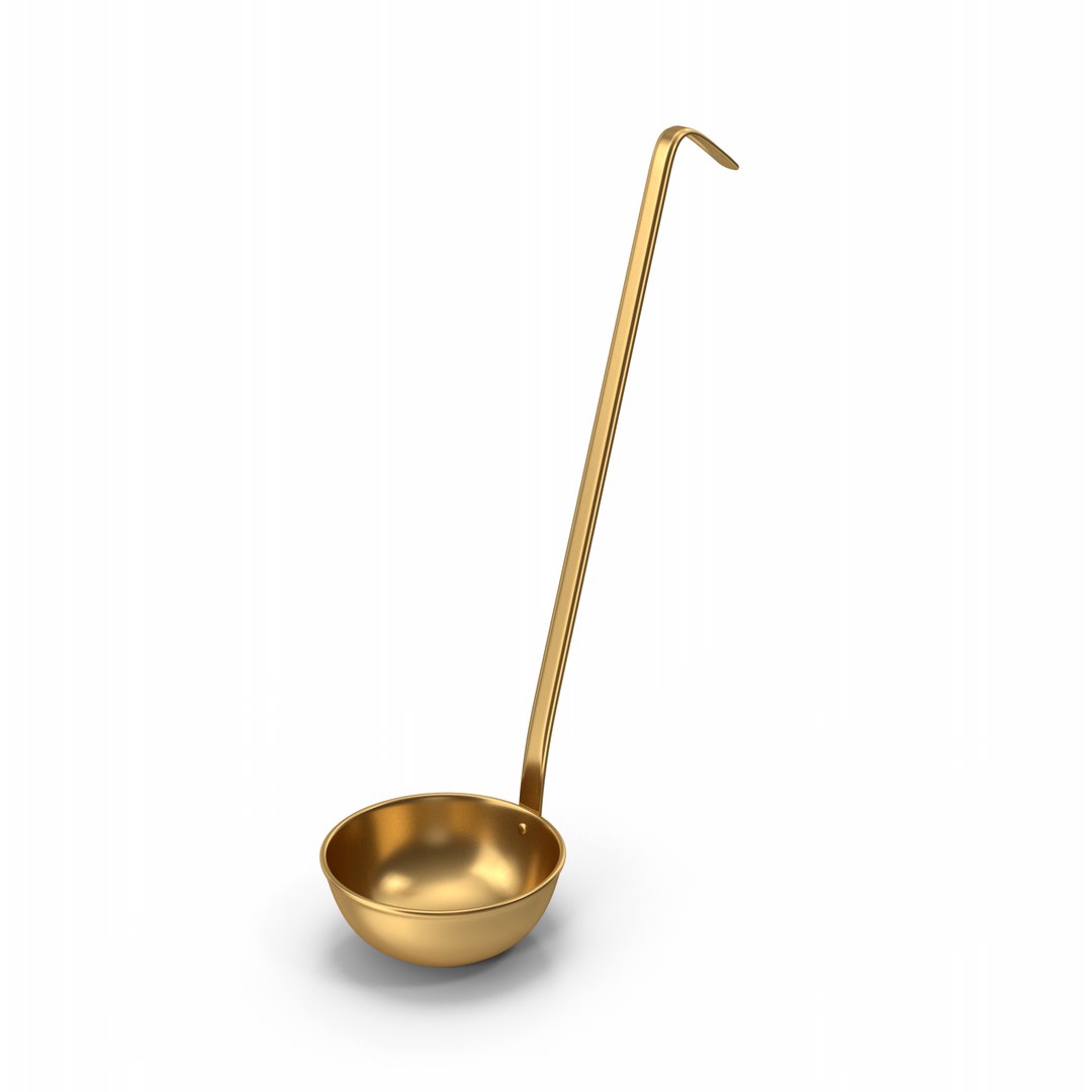 3D Gold Ladle - TurboSquid 1861191