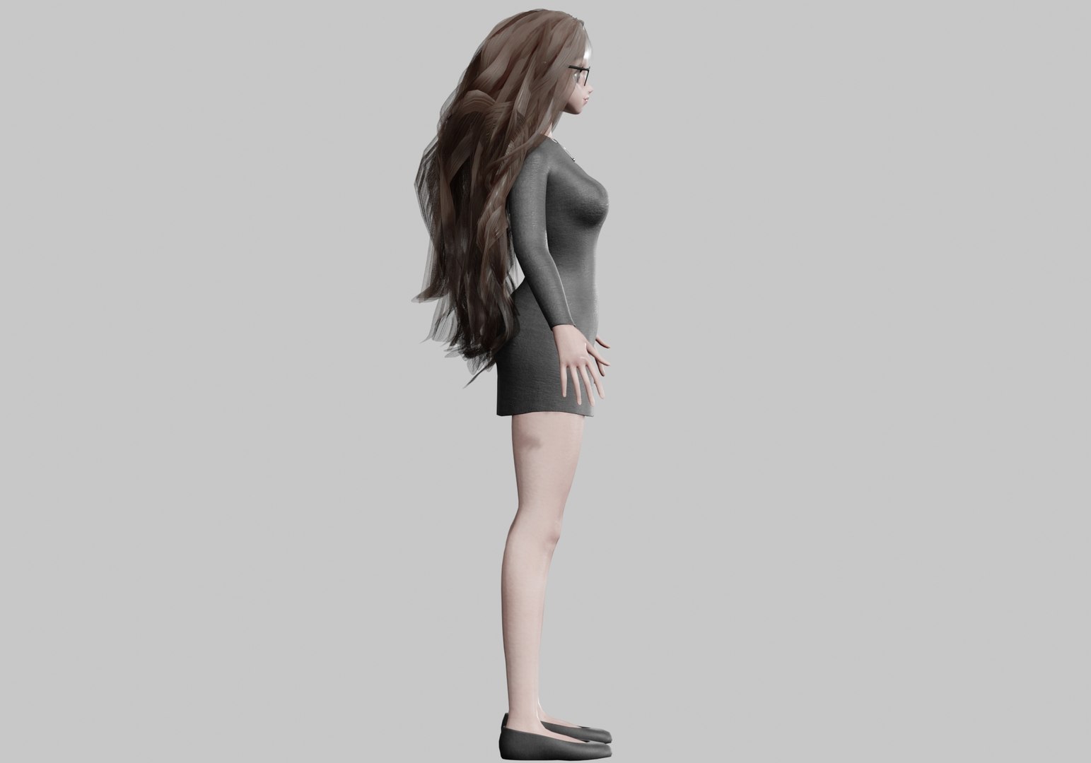 3D Beautiful Basic Girl V36374 - TurboSquid 2281738