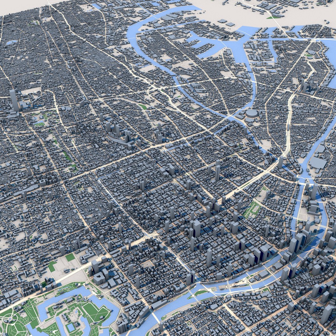 Osaka City Japan Model - TurboSquid 2308026