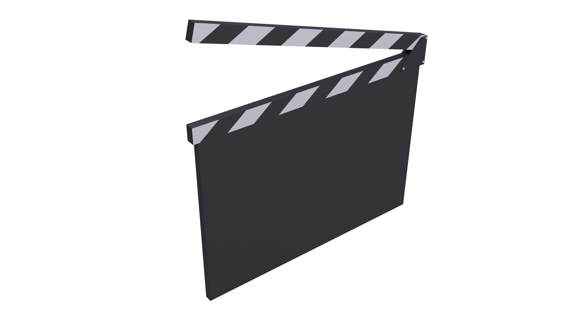 3D Clapperboard Clap Board Model - TurboSquid 1669470