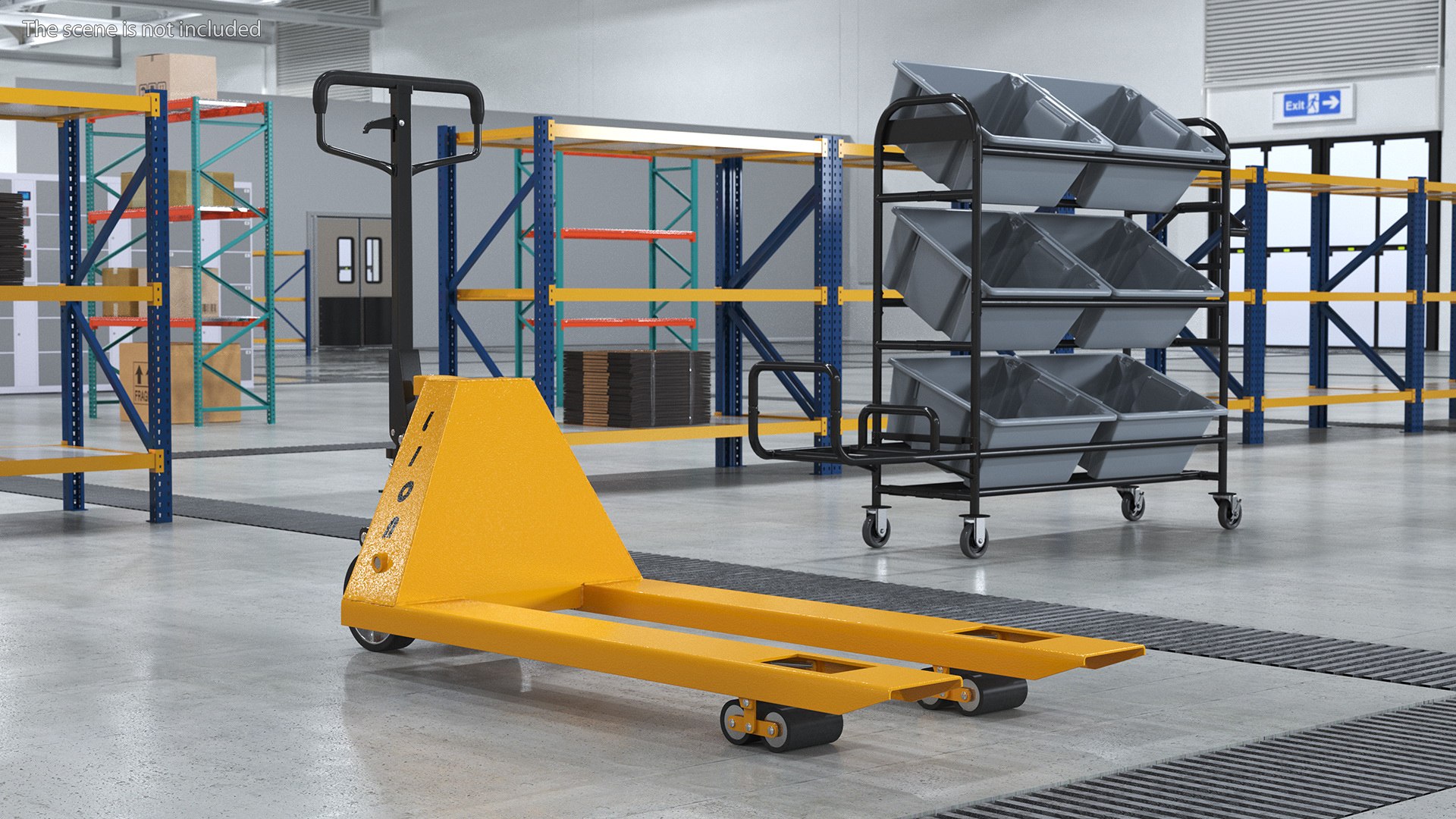 3D Industrial Standard Duty Pallet Jack Rigged For Maya - TurboSquid ...