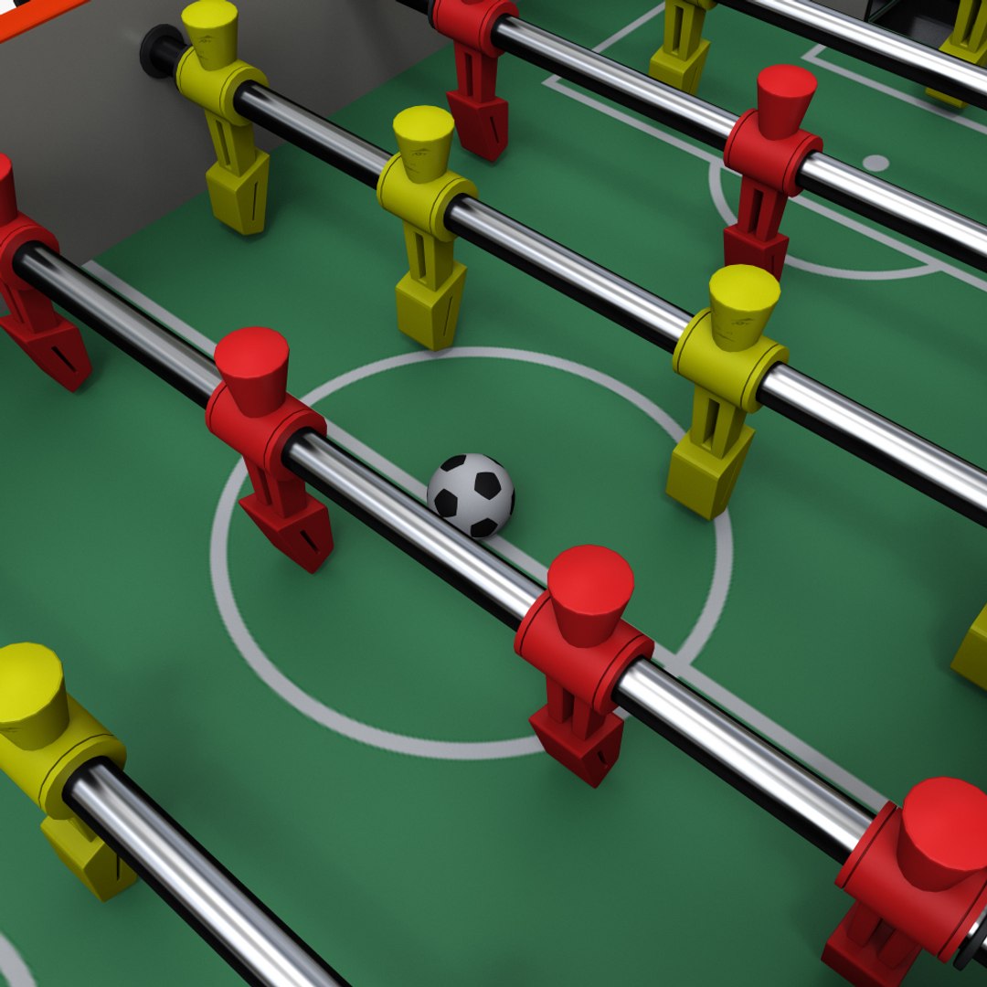 Realistic Foosball Table 3d Max