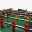 Realistic Foosball Table 3d Max