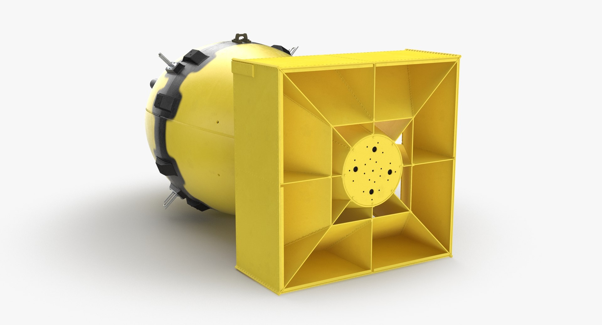 Fat Man Nuclear Bomb 3D Model - TurboSquid 1292041