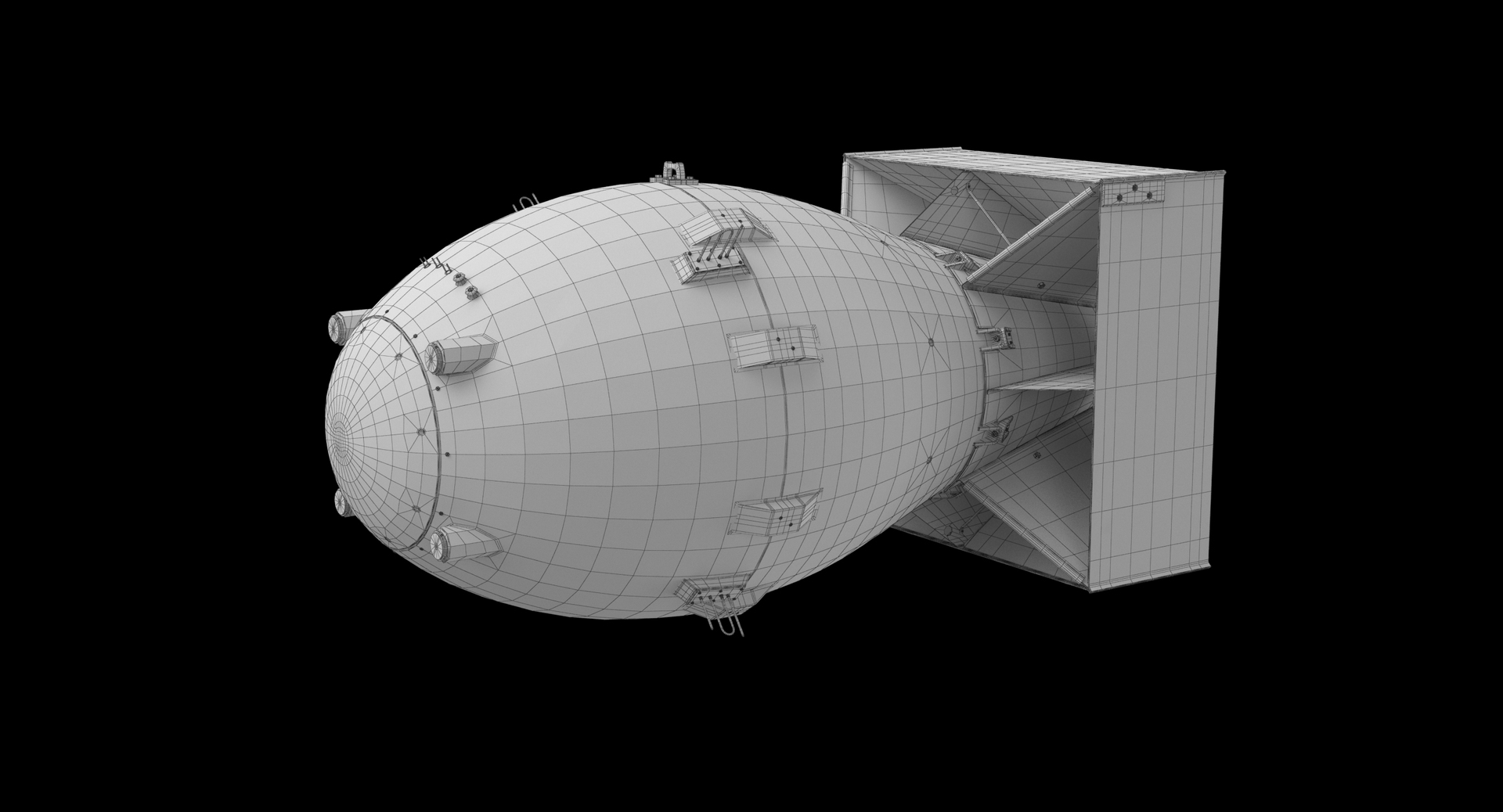 Fat man nuclear bomb 3D model - TurboSquid 1292041