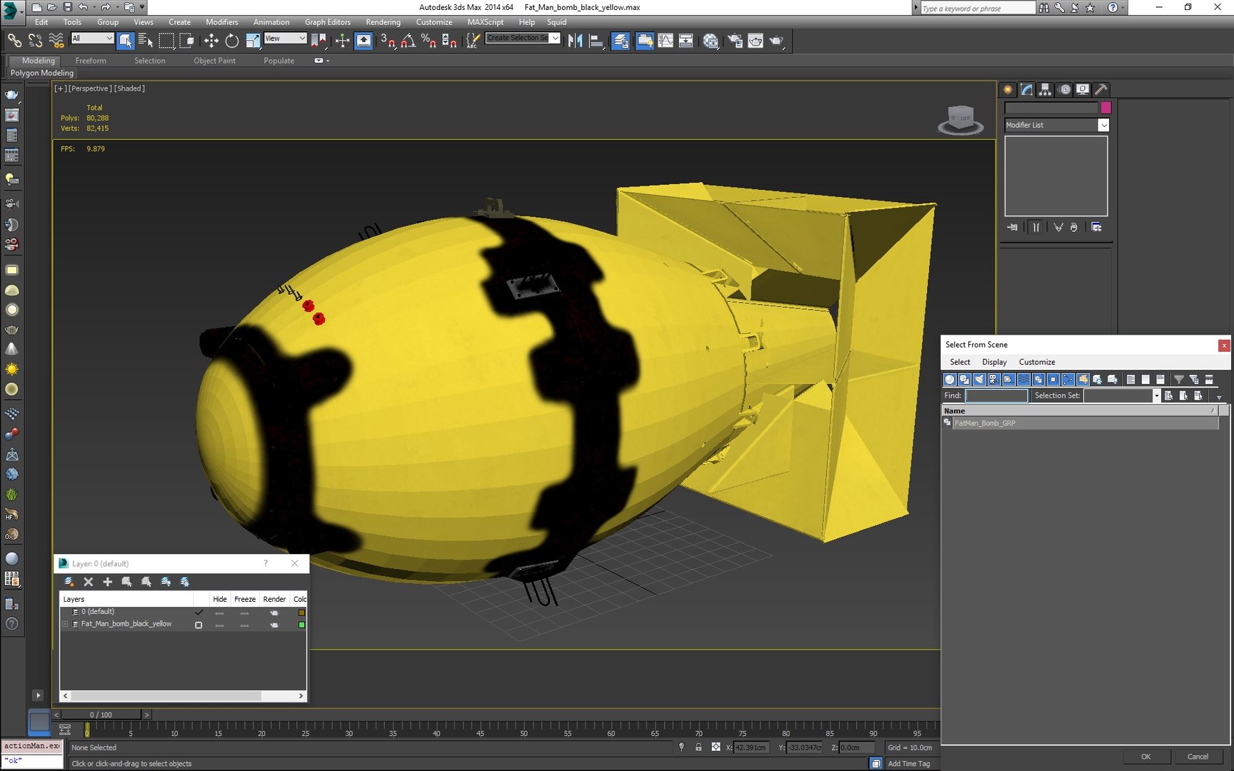 Fat Man Nuclear Bomb 3D Model - TurboSquid 1292041