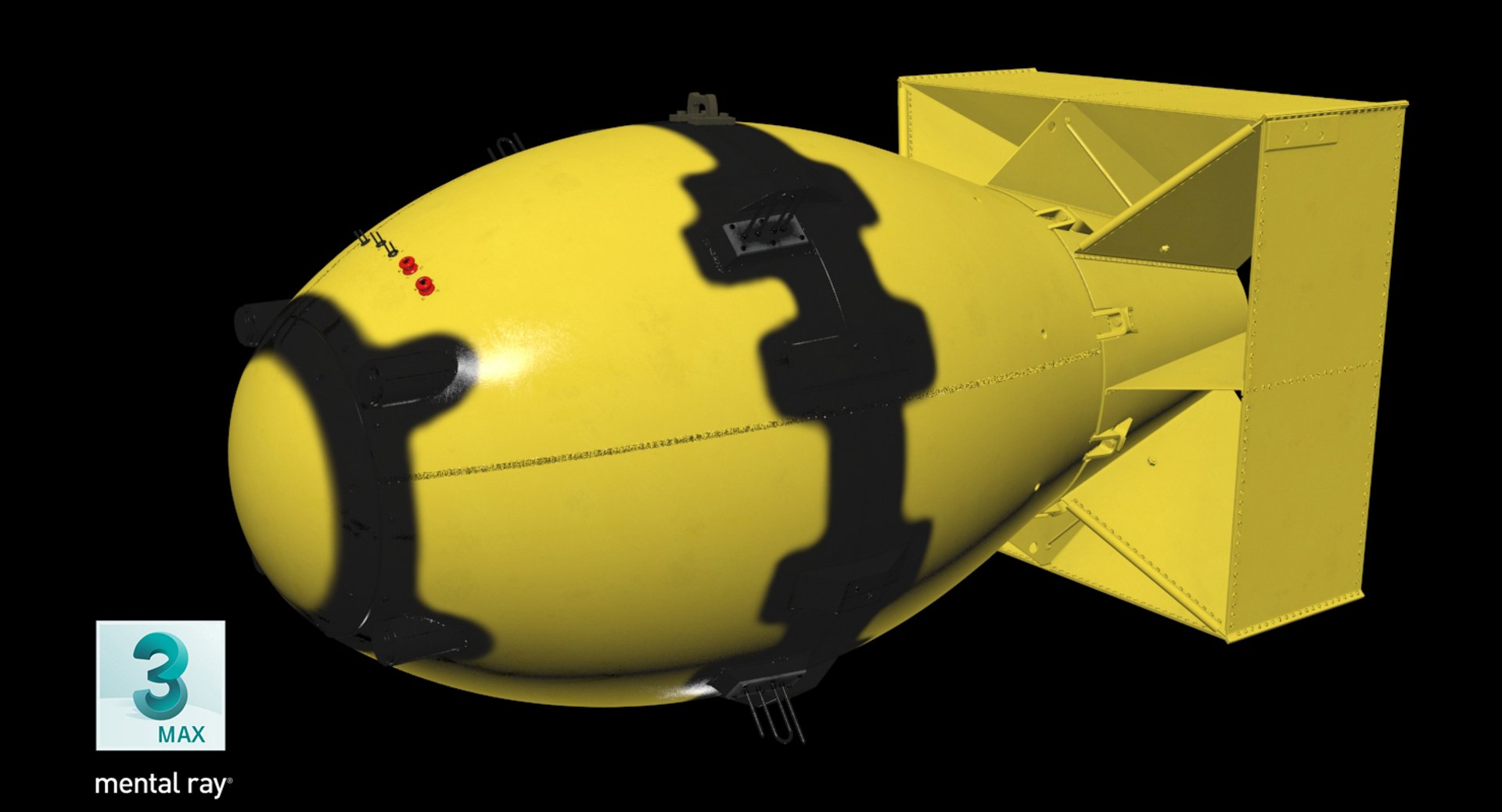 Fat Man Nuclear Bomb 3D Model - TurboSquid 1292041