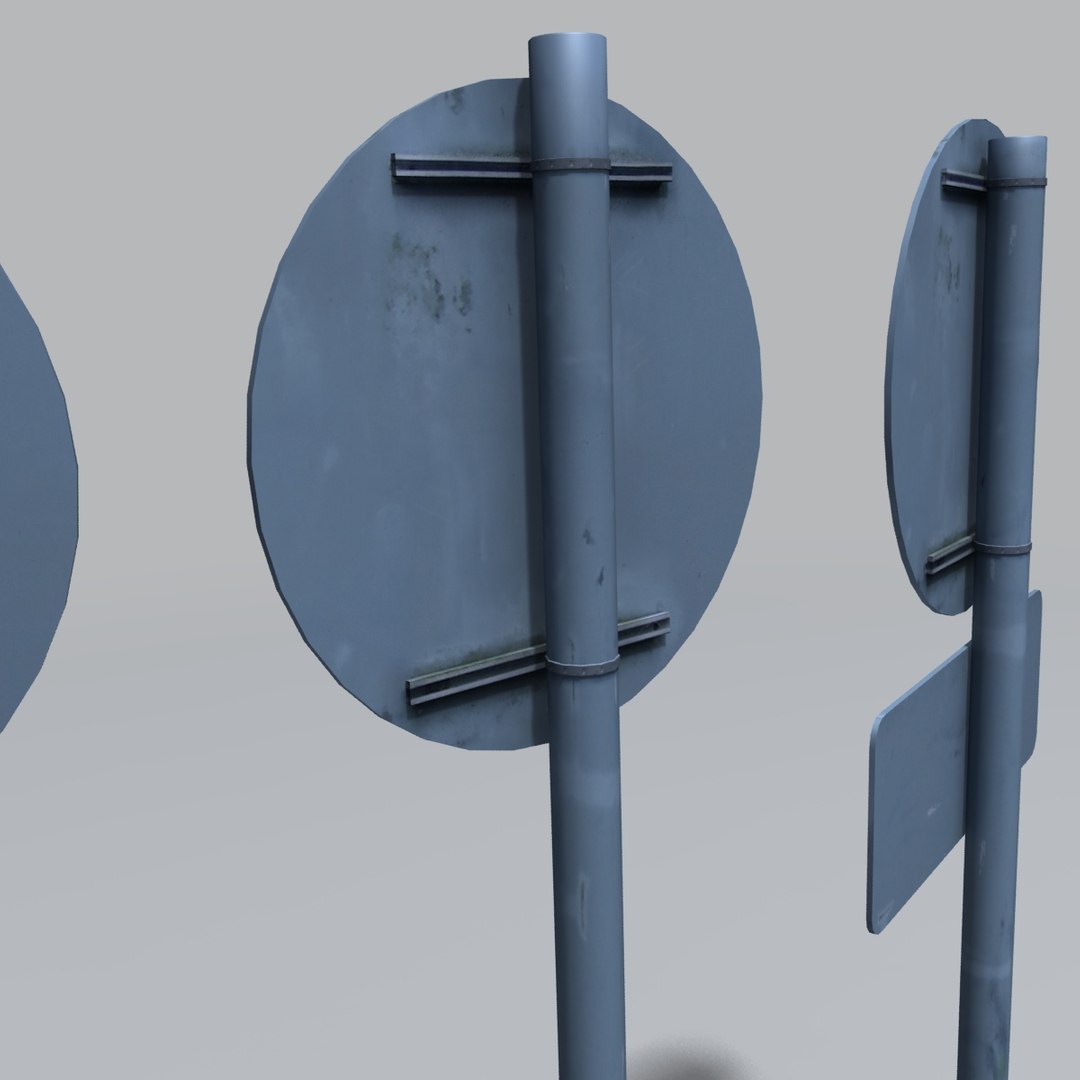 3d speed signs model
