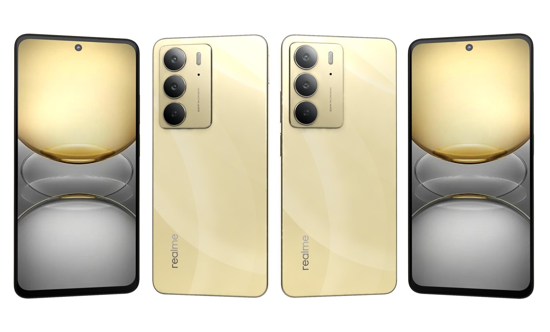 Realme C75 Gold 3D Model - TurboSquid 2319974