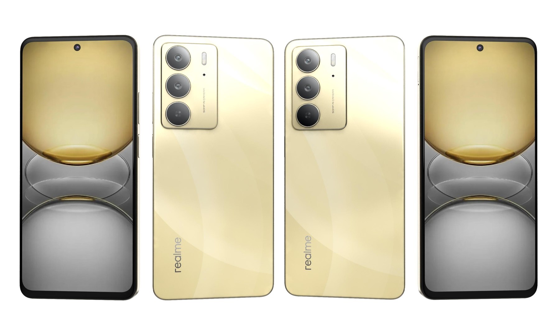 Realme C75 Gold 3D Model - TurboSquid 2319974