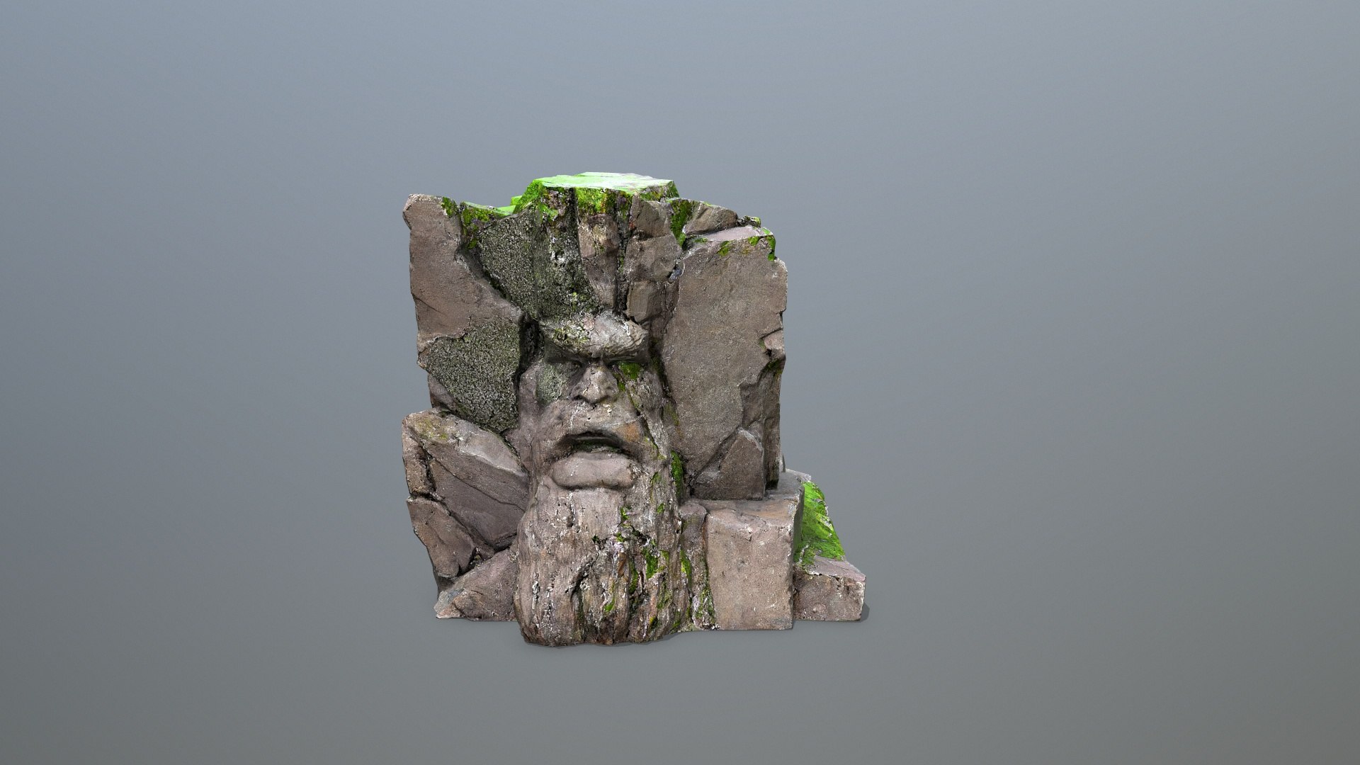 3D Face Of The Mountain Model - TurboSquid 2215984