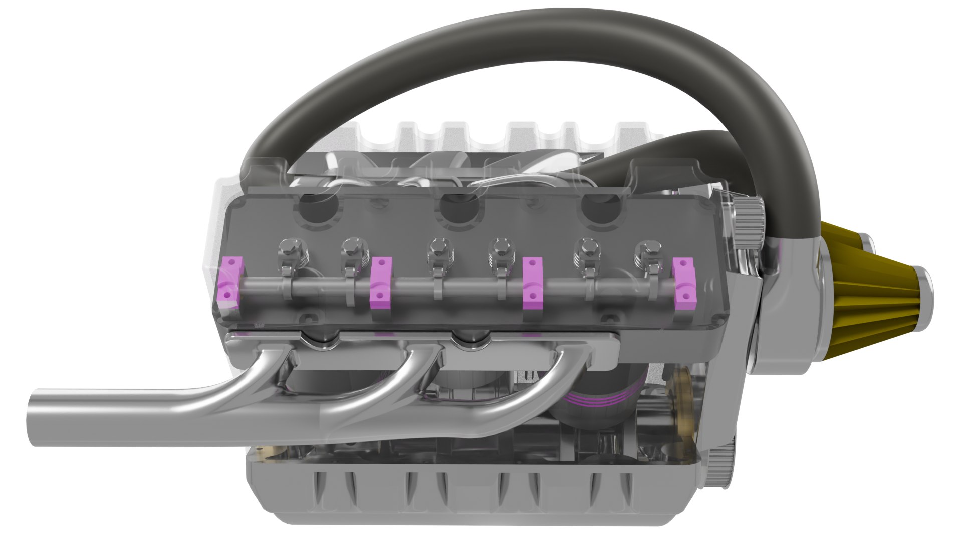 3D Car Engine Model - TurboSquid 2304947