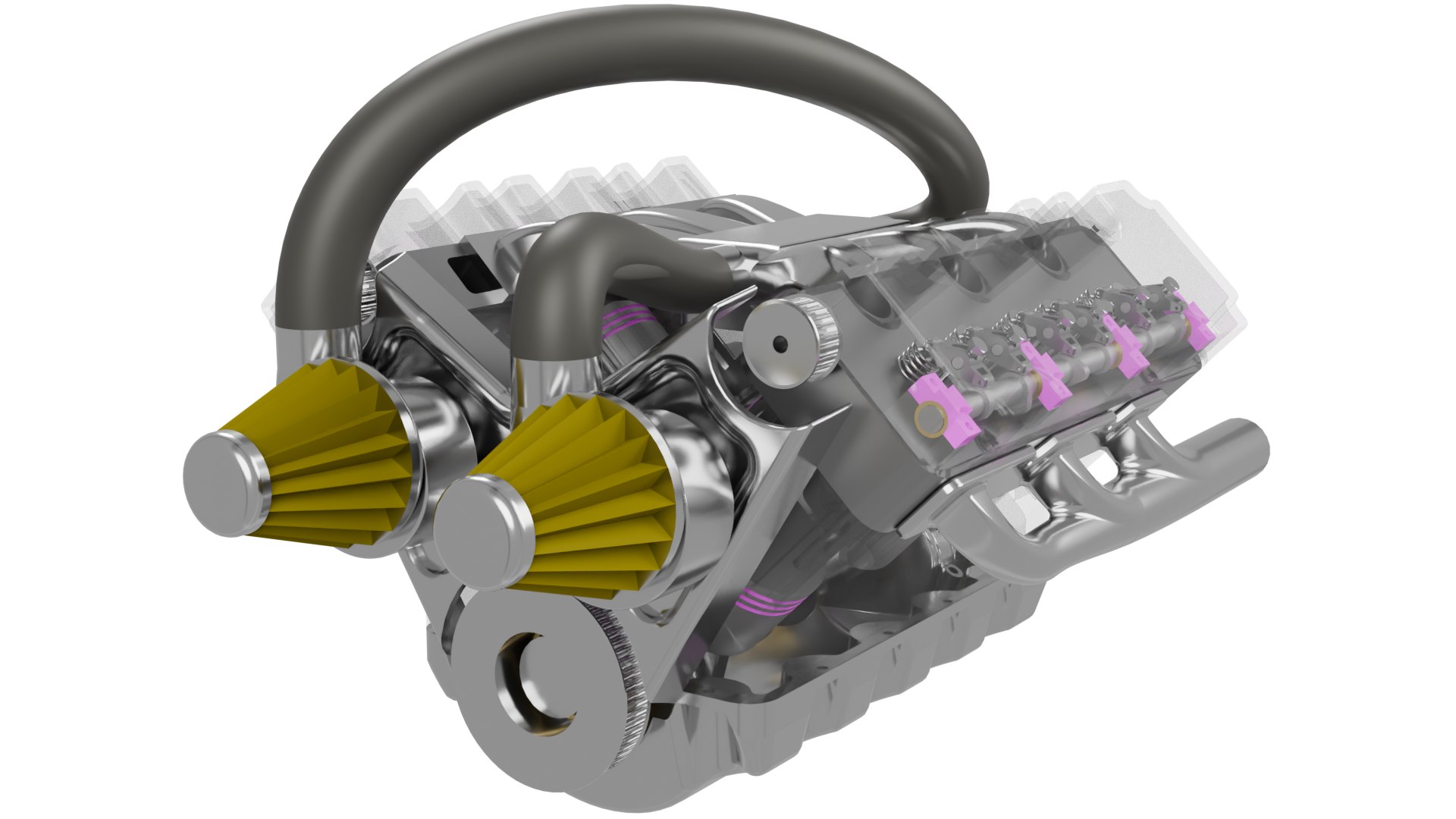 3D Car Engine Model - TurboSquid 2304947