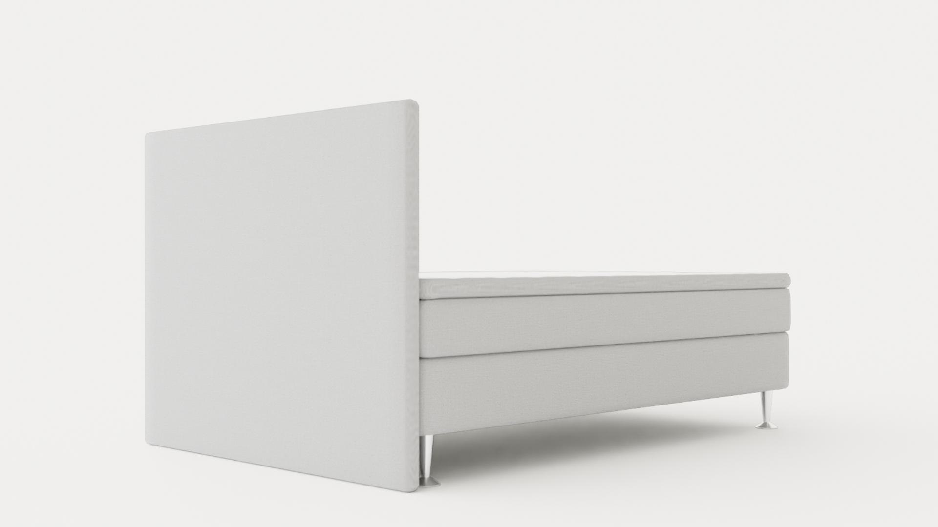 3D Meja Continental Bed 140x200cm Light Gray Model - TurboSquid 2232827