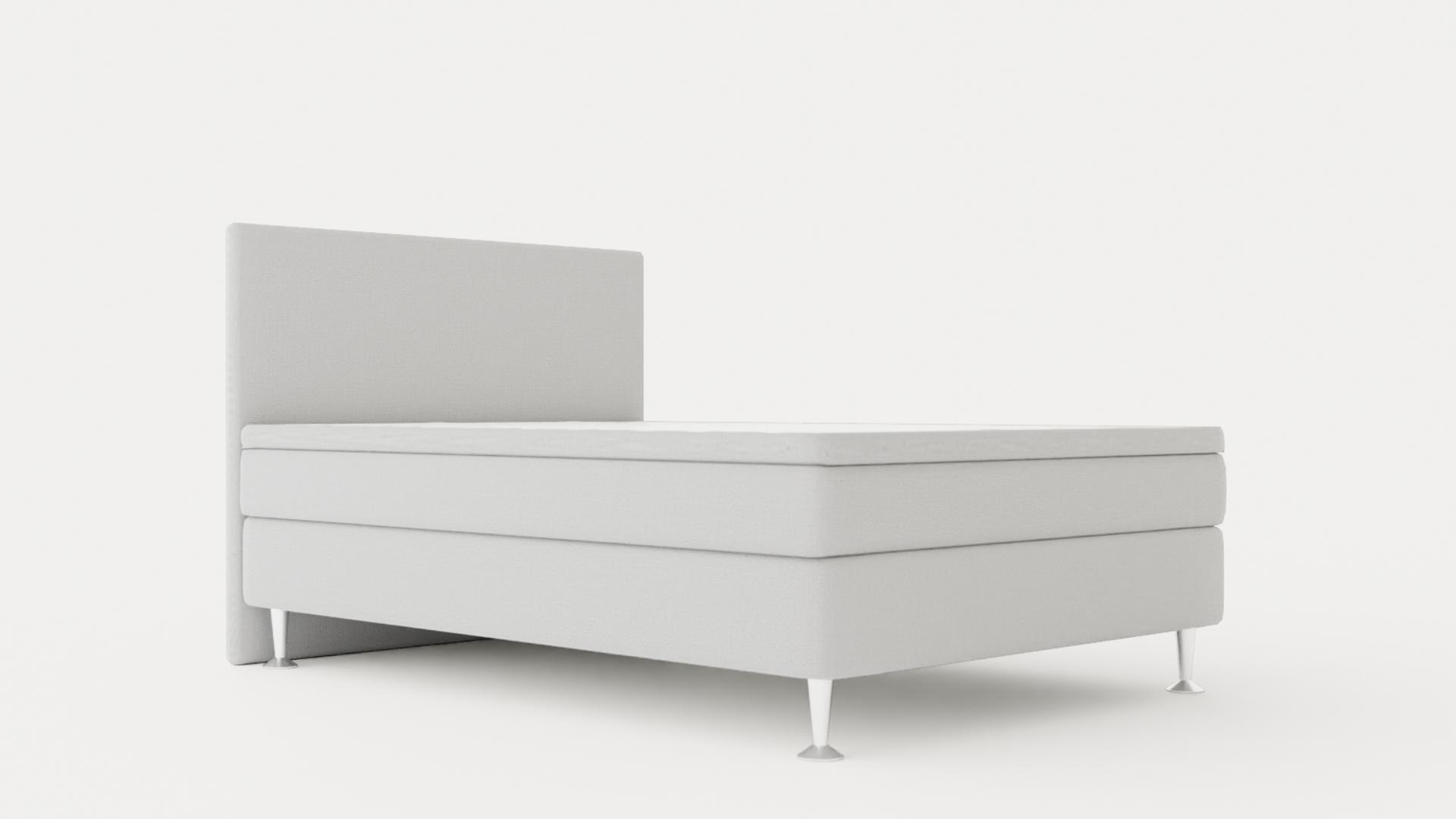 3D Meja Continental Bed 140x200cm Light Gray Model - TurboSquid 2232827