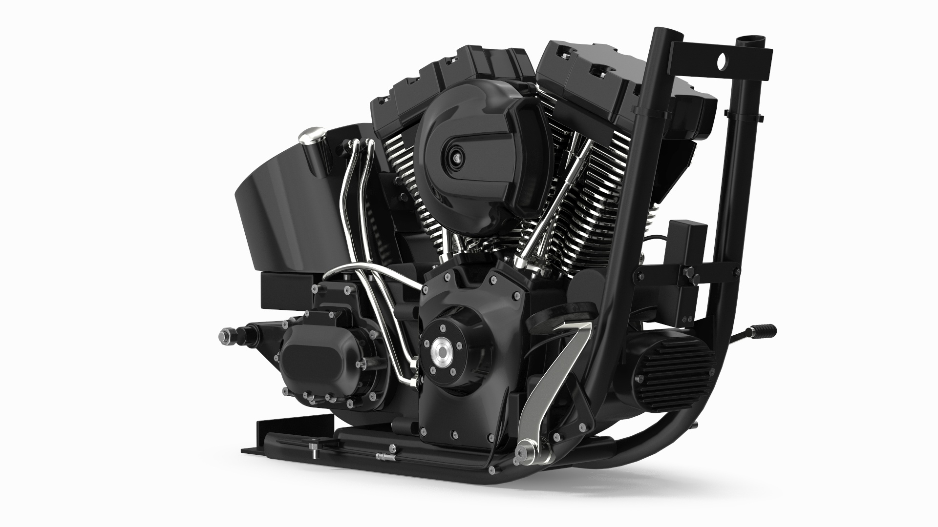 3D V-Twin Motorcycle Engine Model - TurboSquid 2307855