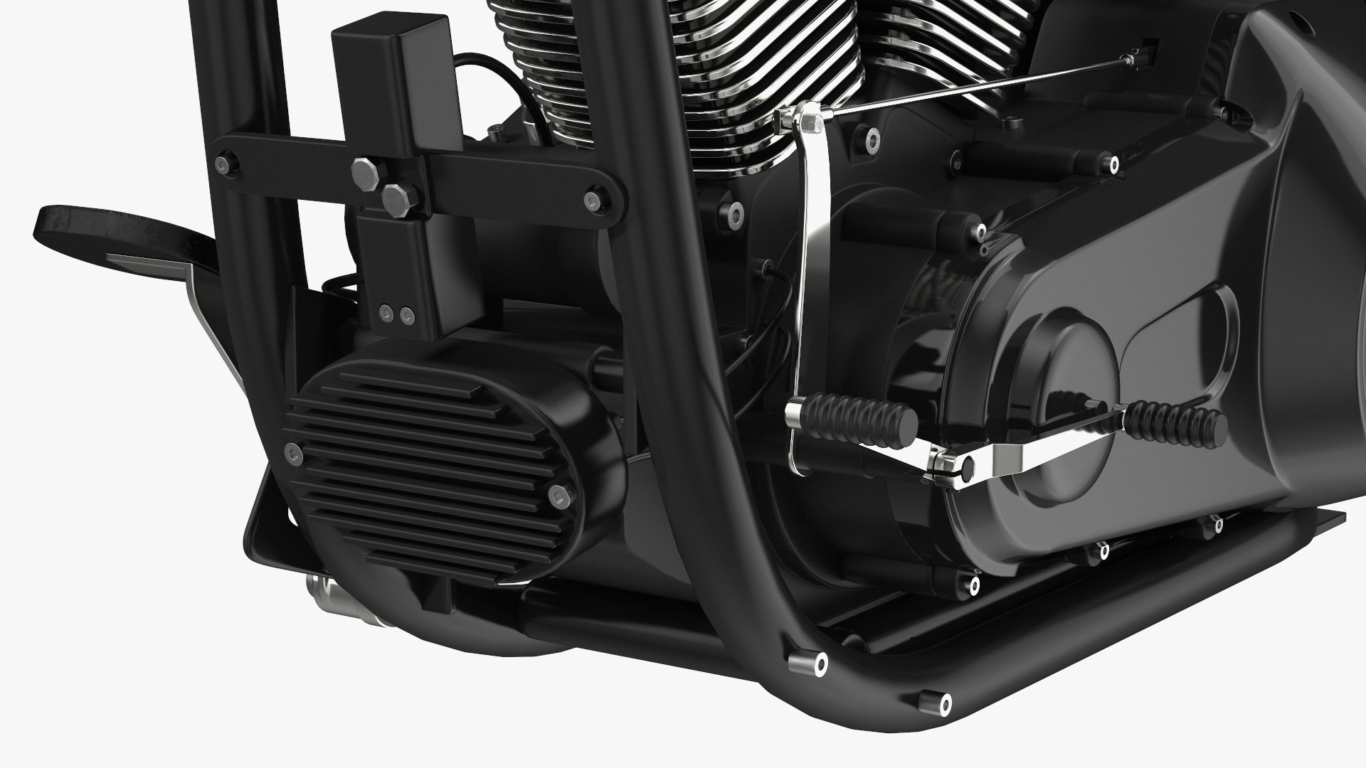 3D V-Twin Motorcycle Engine Model - TurboSquid 2307855