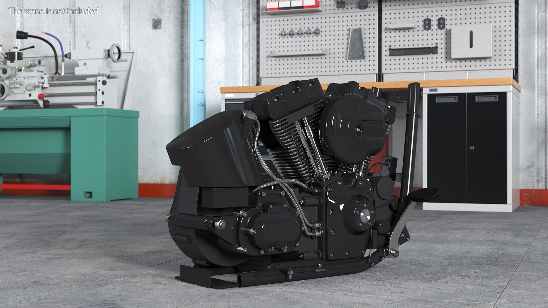 3D V-Twin Motorcycle Engine Model - TurboSquid 2307855