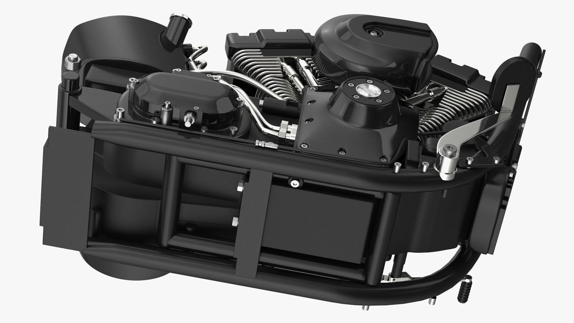 3D V-Twin Motorcycle Engine Model - TurboSquid 2307855